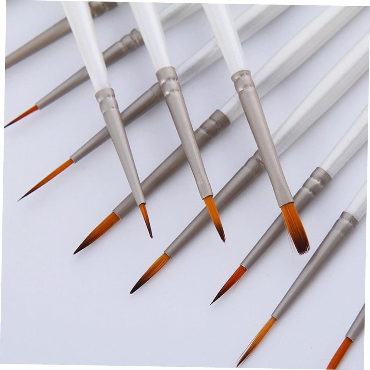 EXCEART 12pcs Tiny Brush Kit Facial Kit Pequeño Detalle Pincel de ...