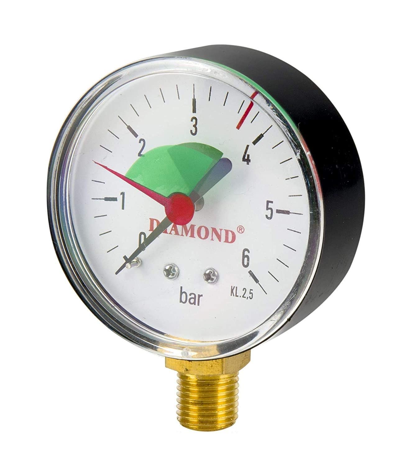 Industrial 50mm Hydraulic Pressure Gauge Manometer 6 bar 1/4” – BigaMart