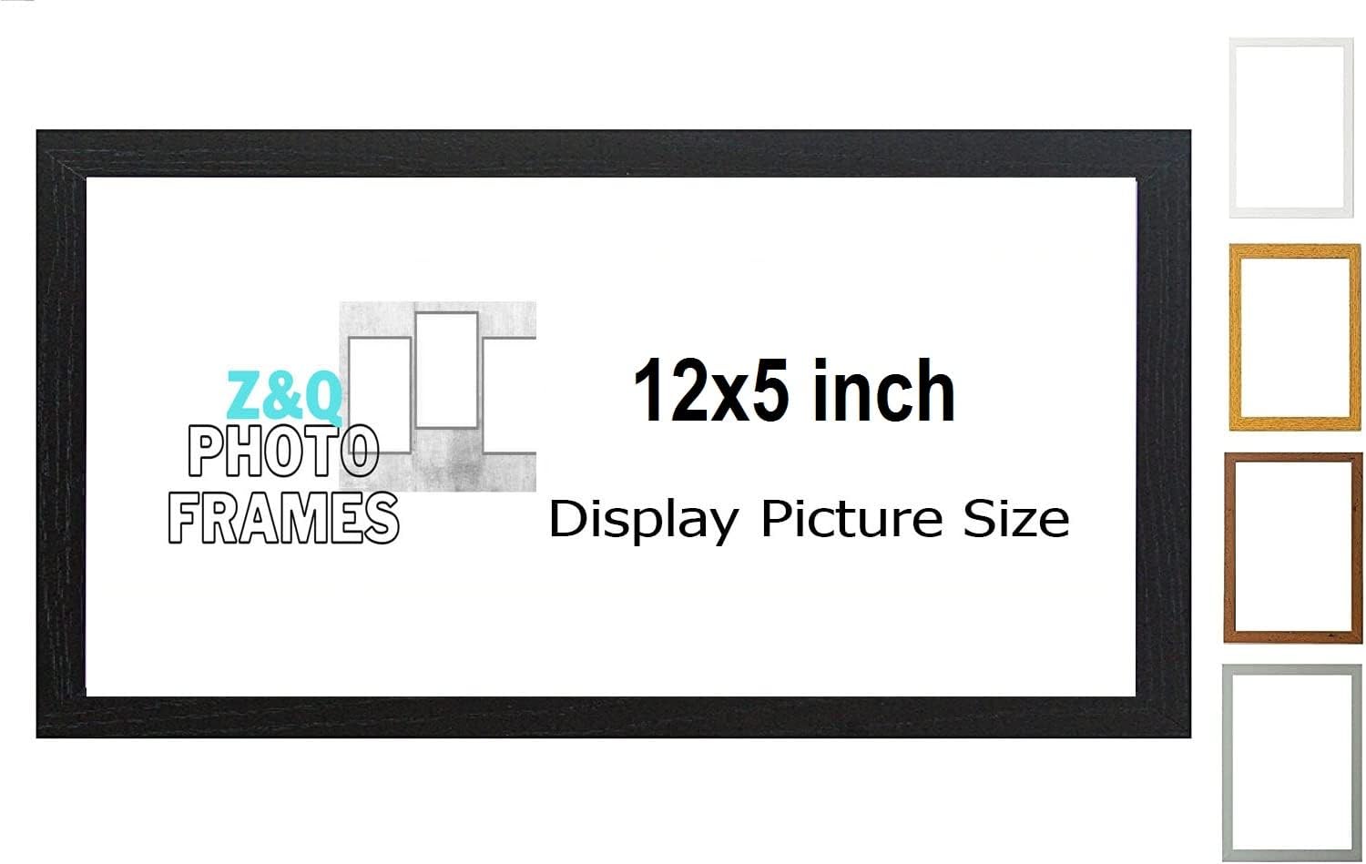 Z&Q Modern Photo Frames 12x5 Picture Frames With Safety Styrene Glass ...