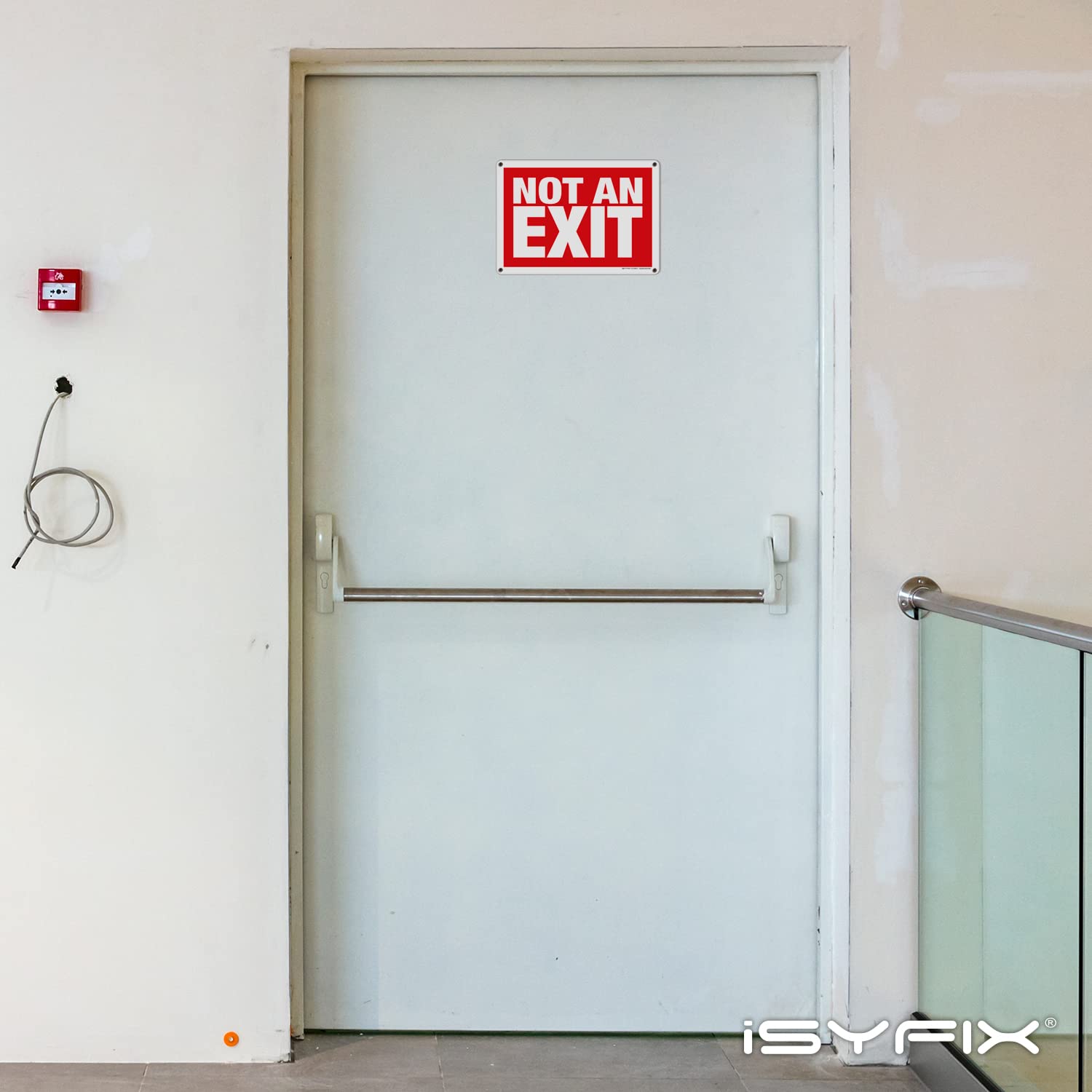 Snapklik.com : iSYFIX Not An Exit Signs - 10 Pack 10x7 Inch 40 Mil ...