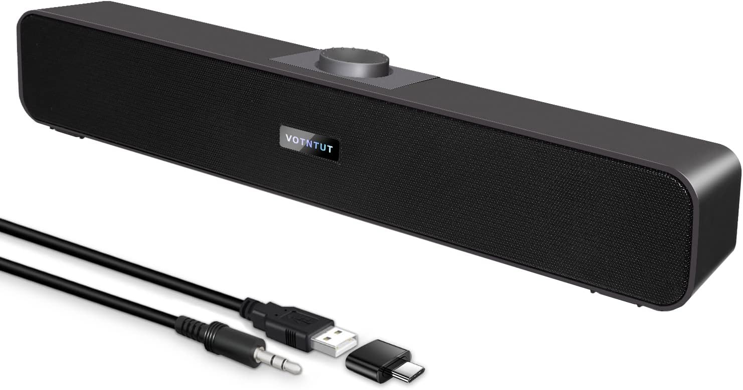 Amazon.com: INSMART Computer Speakers, Wired Sound Bar, USB Powered ...