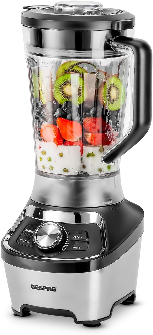 GEEPAS Electric Jug Blender Smoothie Maker, Food Jug Blender Smoothie ...