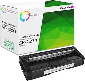 Amazon.com: TCT SP231 Magenta Toner Cartridge - Compatible Replacement for Ricoh Type SPC310HA ...