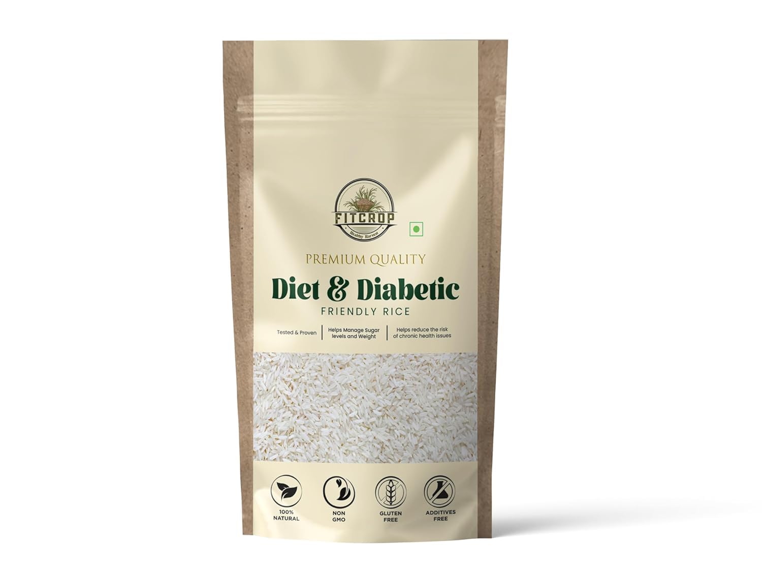 Fitcrop Low Gi Rice Diabetic Friendly White Rice Us Fda | Desertcart INDIA