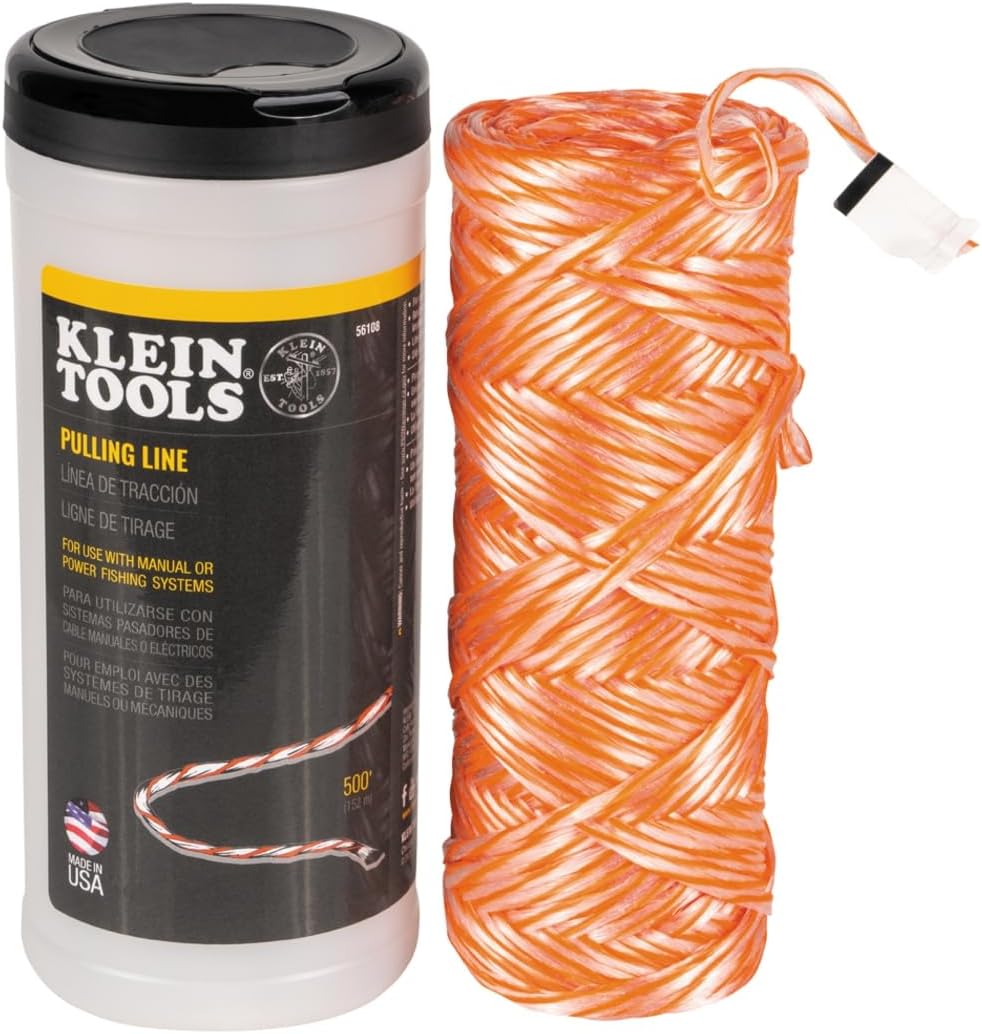 Poly Pull Line with Orange Tracer 500-Feet - Wire Pull String - Amazon.com