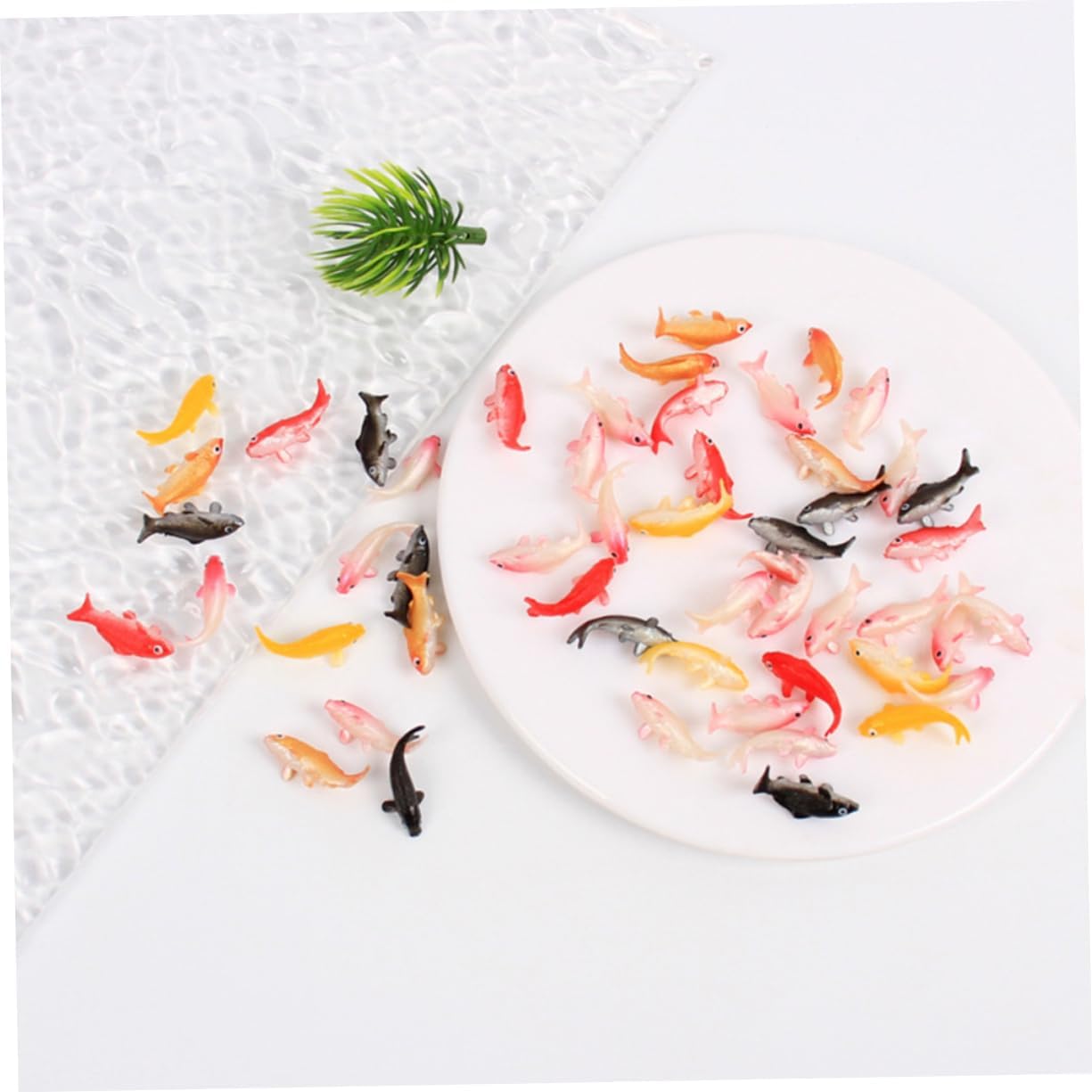 ERINGOGO 8pcs Simulado Koi Modelo Terrario Peces Adornos de Peces de ...