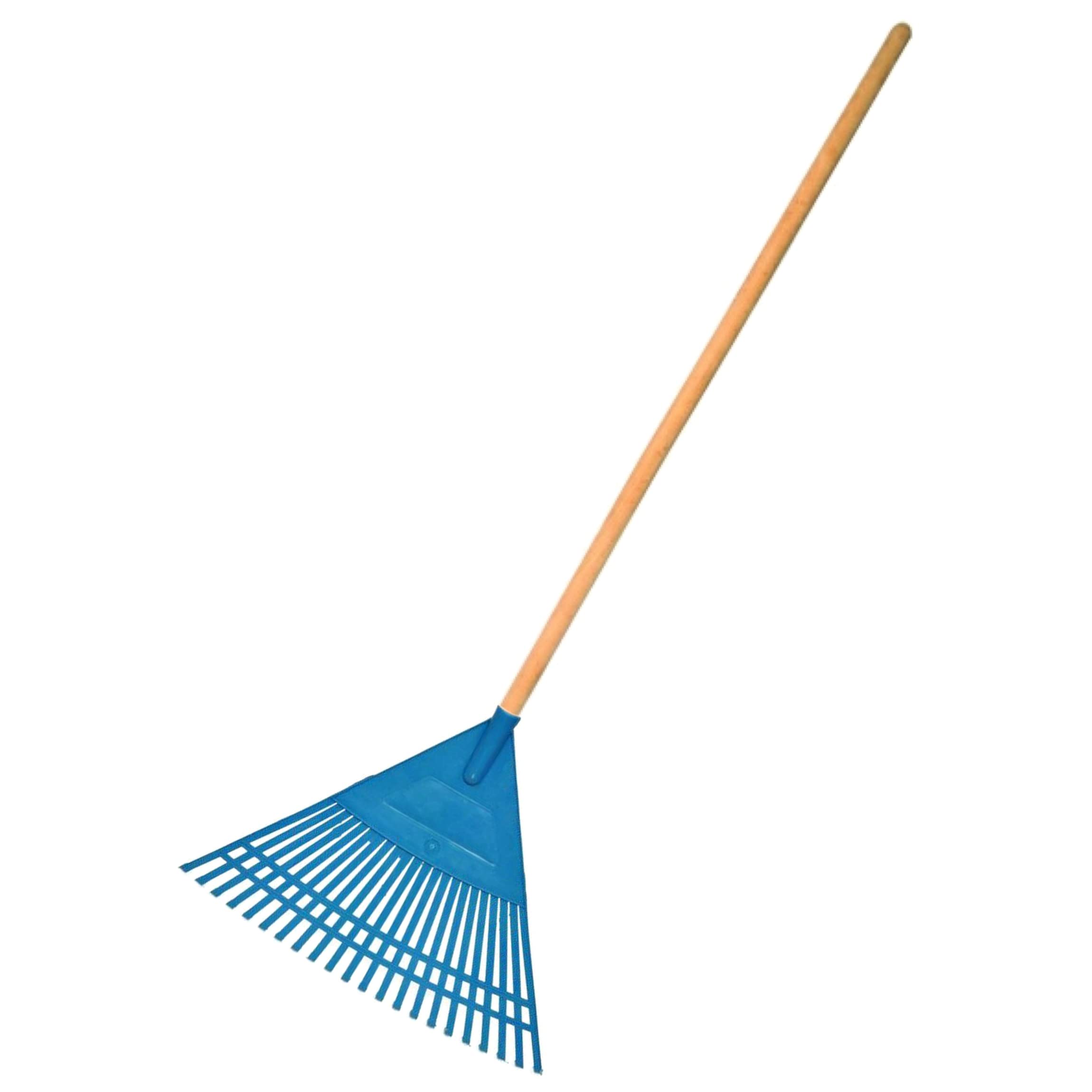 Plastic Garden Rake for Leaves, Lawn, Hay, 55 cm / 21.65 in with 22 ...