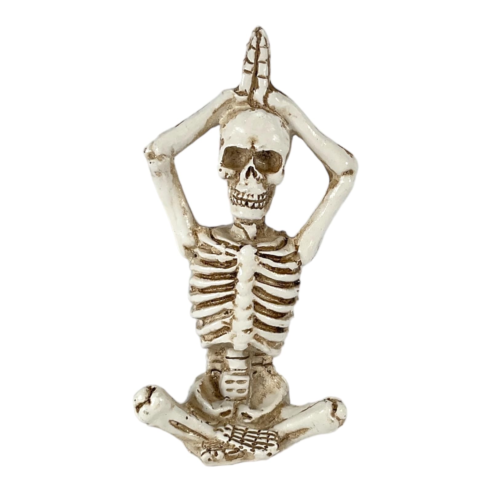 Amazon.com: Yoga Skeleton Doing Yoga Poses Figurines 3.2 Inch (Pose 1 ...