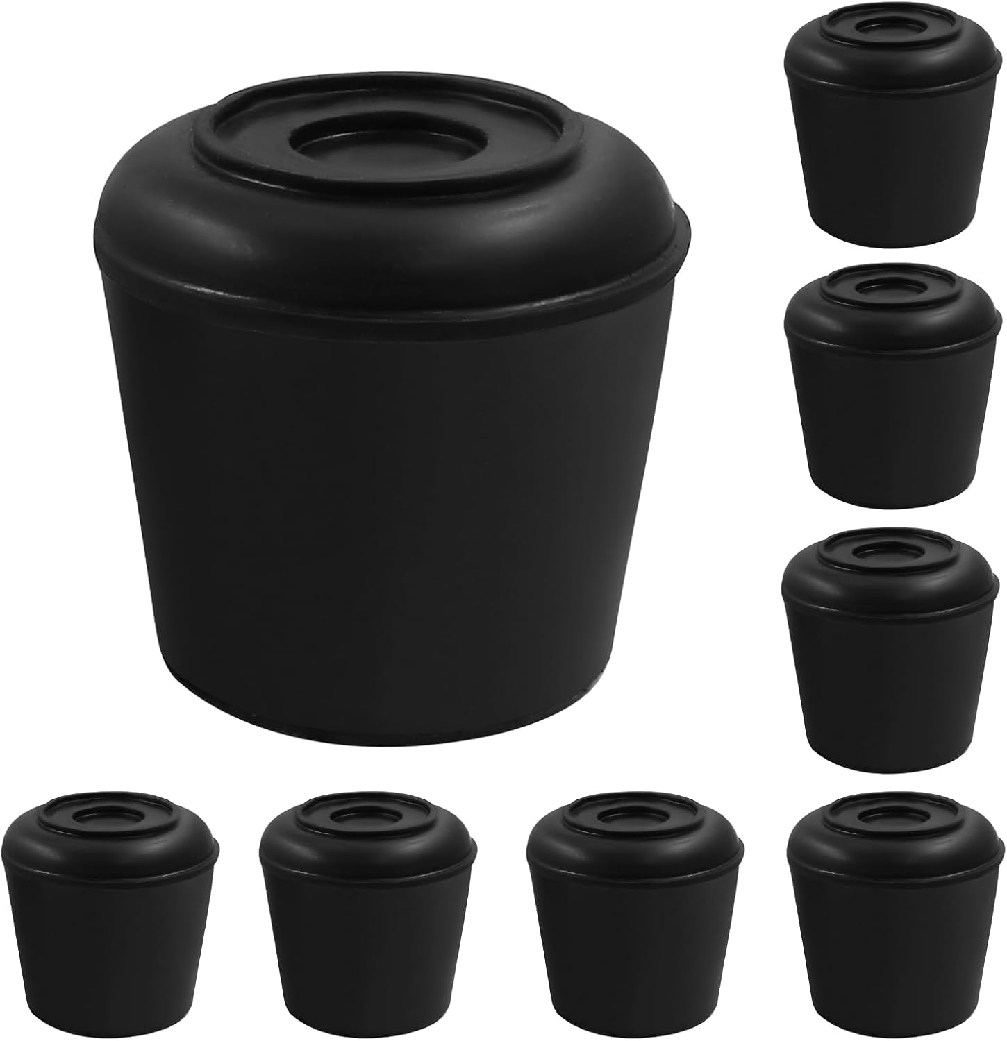 BokWin 8 Pcs Chair Leg Caps 1-1/4 Inch Rubber End Caps Non-Slip Chair ...