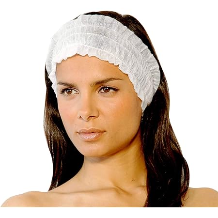 Amazon.com : APPEARUS Disposable Headbands Elastic Facial Spa Headband ...