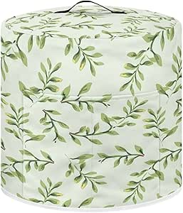 Amazon.com: Tutolipy Green Leaves Print Pressure Cooker Dust Protection ...