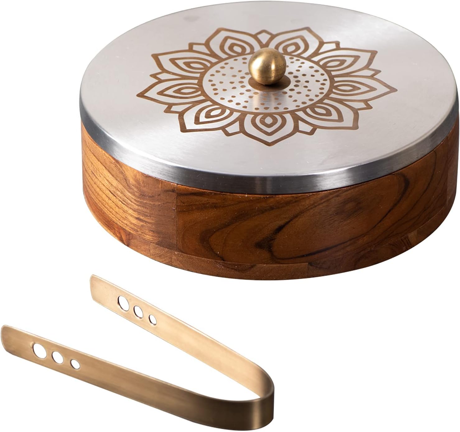 Amazon.com: Wooden chapati box chapati dabba roti box tortilla warmer ...