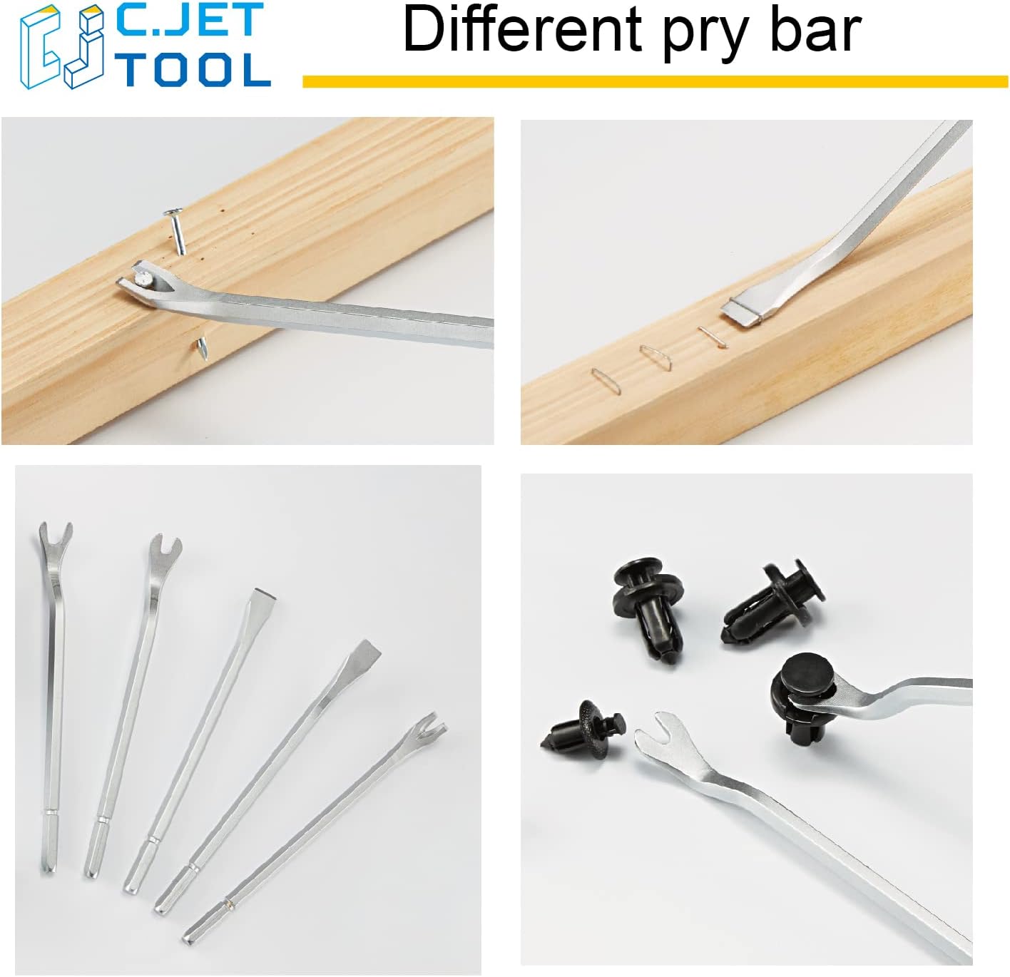 C TOOL 5 Pack Tack Lifter, Nail Puller, Upholstery Staple Remover ...