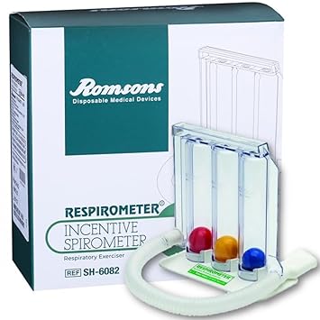 Romsons Respirometer SH-6082 3 Ball Lung Exerciser Respiratory ...