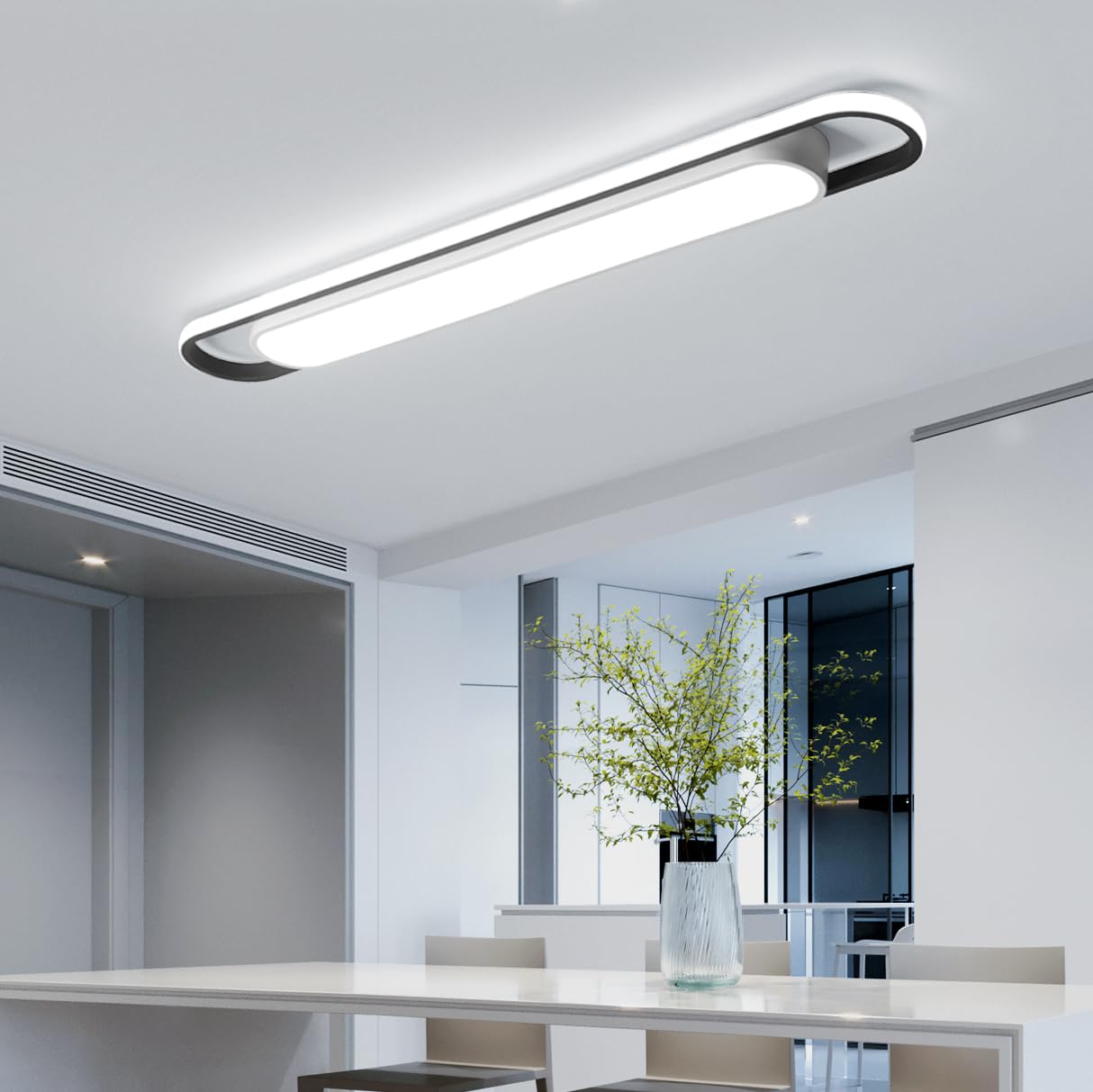 Linear Fluorescent Ceiling Fixtures Lighting