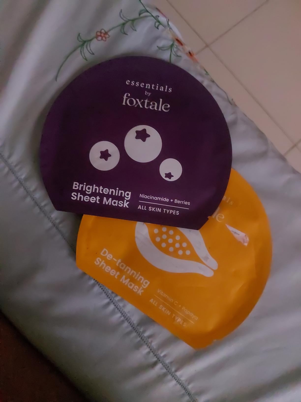 Buy Foxtale- (Pack of 3) Facial Mask Set for Glowing Skin | Serum Mask ...