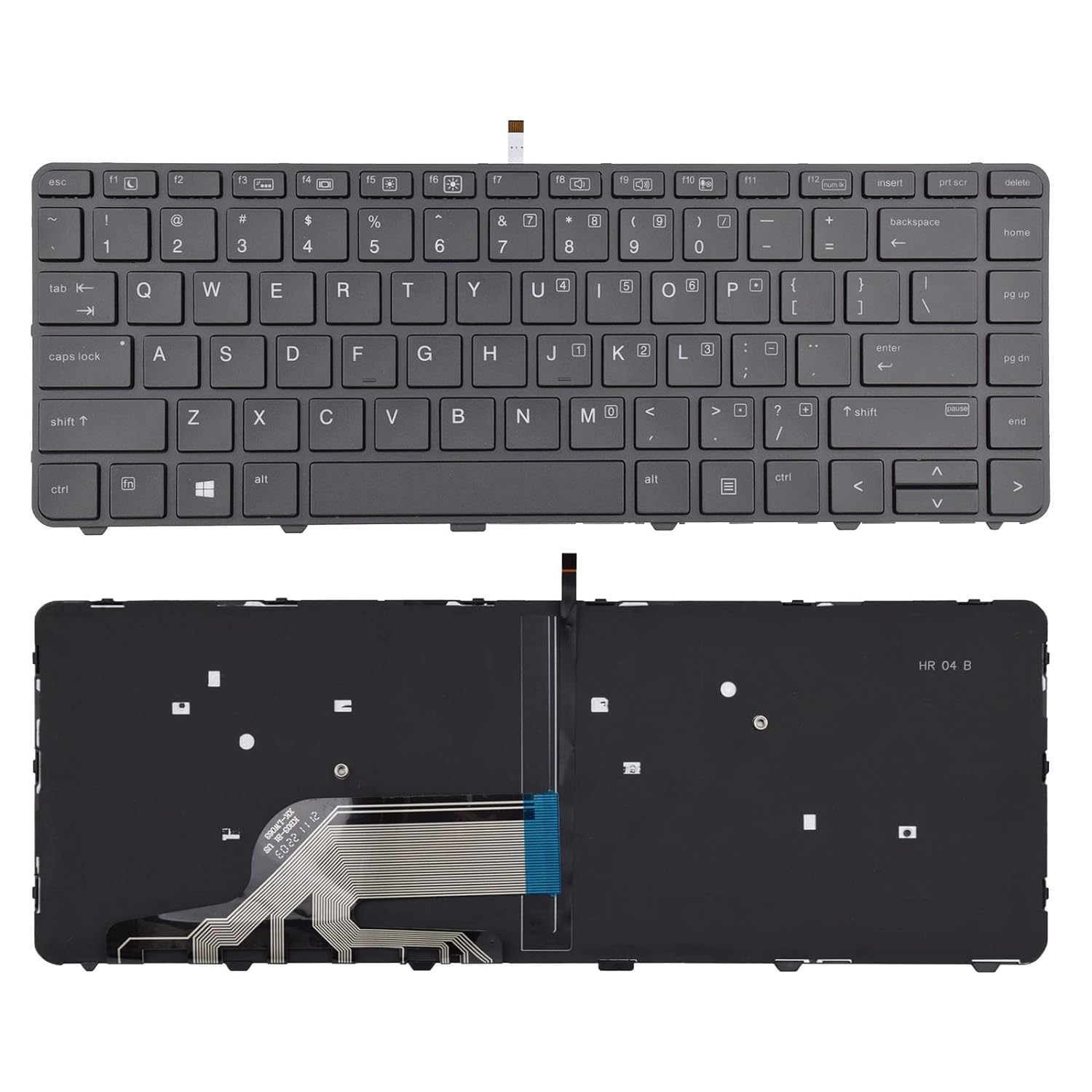 Wefly Laptop Keyboard Compatible for HP Probook 430 G3, 430 G4, 440 G3 ...