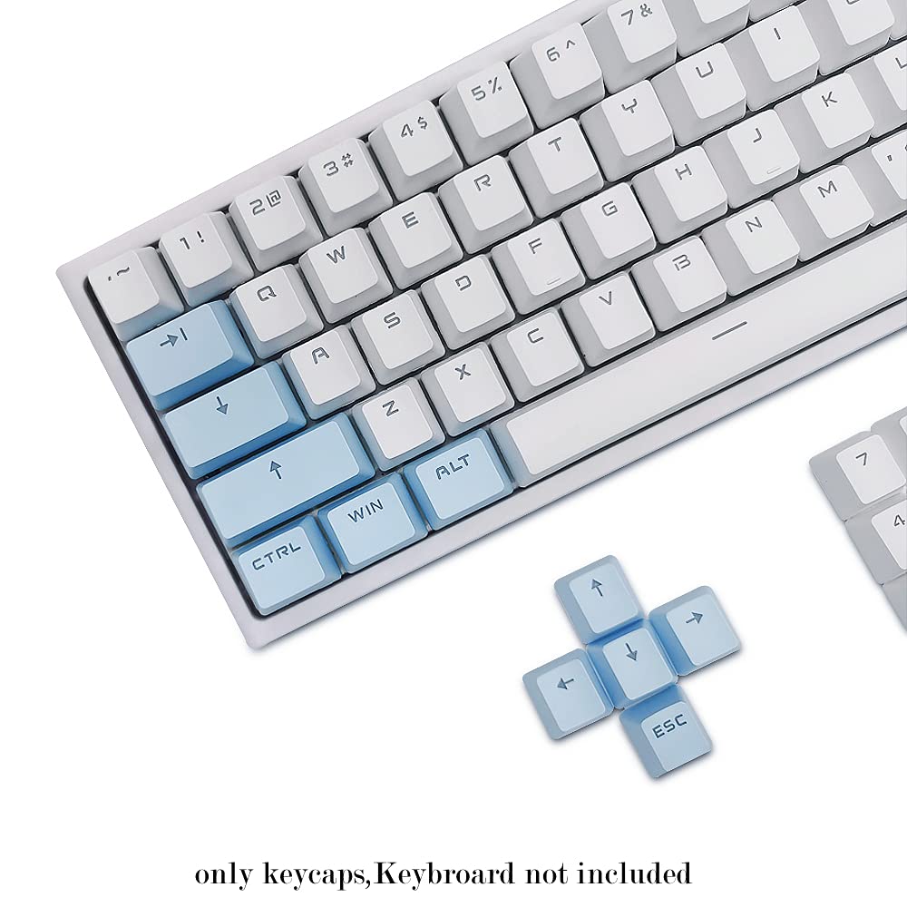XVX Keycaps 60 Percent - White Keycaps Custom, Suitable for GK61/RK61 ...