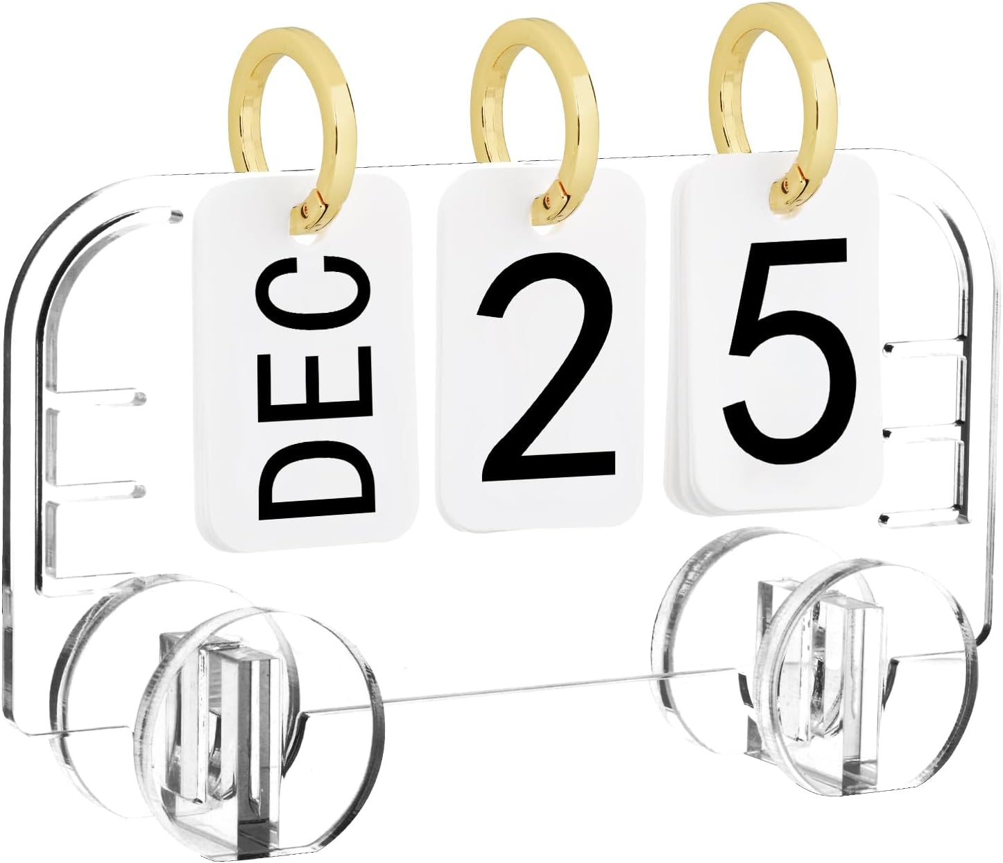 Amazon.com : Acrylic Perpetual Desk Calendar 2023-2024 Standing Flip ...