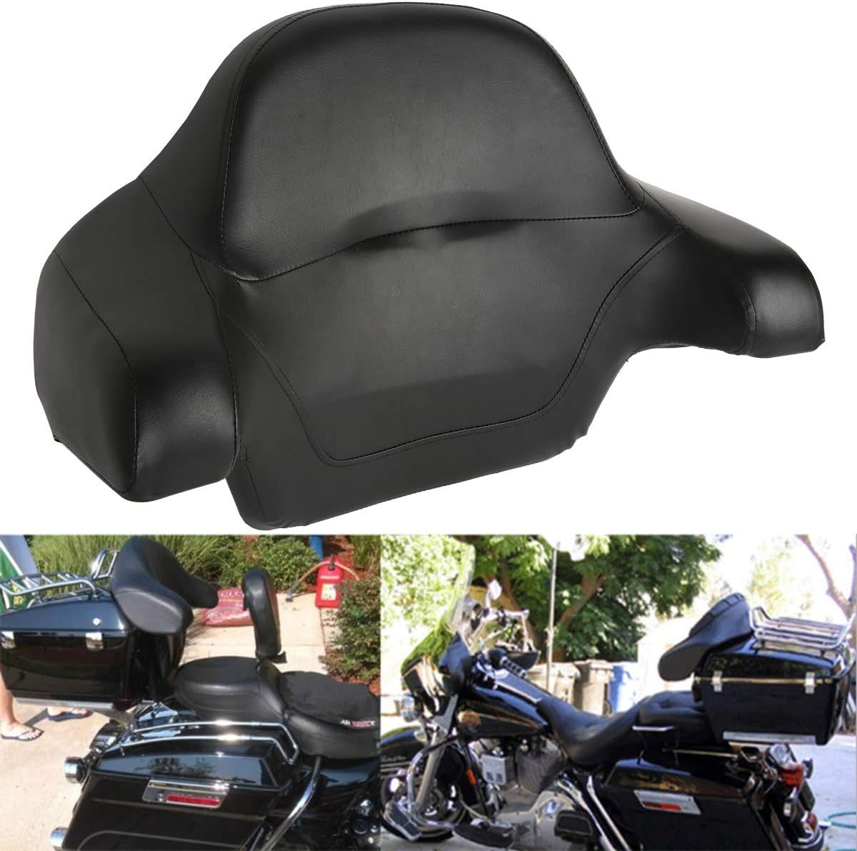 Amazon.com: Harley Passenger Backrest King Chopped Tour Pak Wrap Around ...