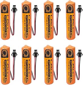 Amazon.com: NOOKK (Pack of 8) ER14505M 3.6V Lithium Battery 2200mAh Li-SOIC2 Batteries for Smoke ...