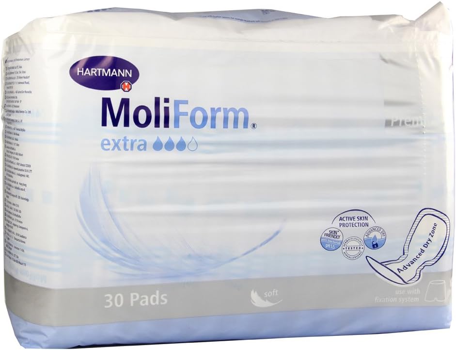 Hartmann MoliForm® Soft Extra - Box of 120 incontinence pads : Amazon ...