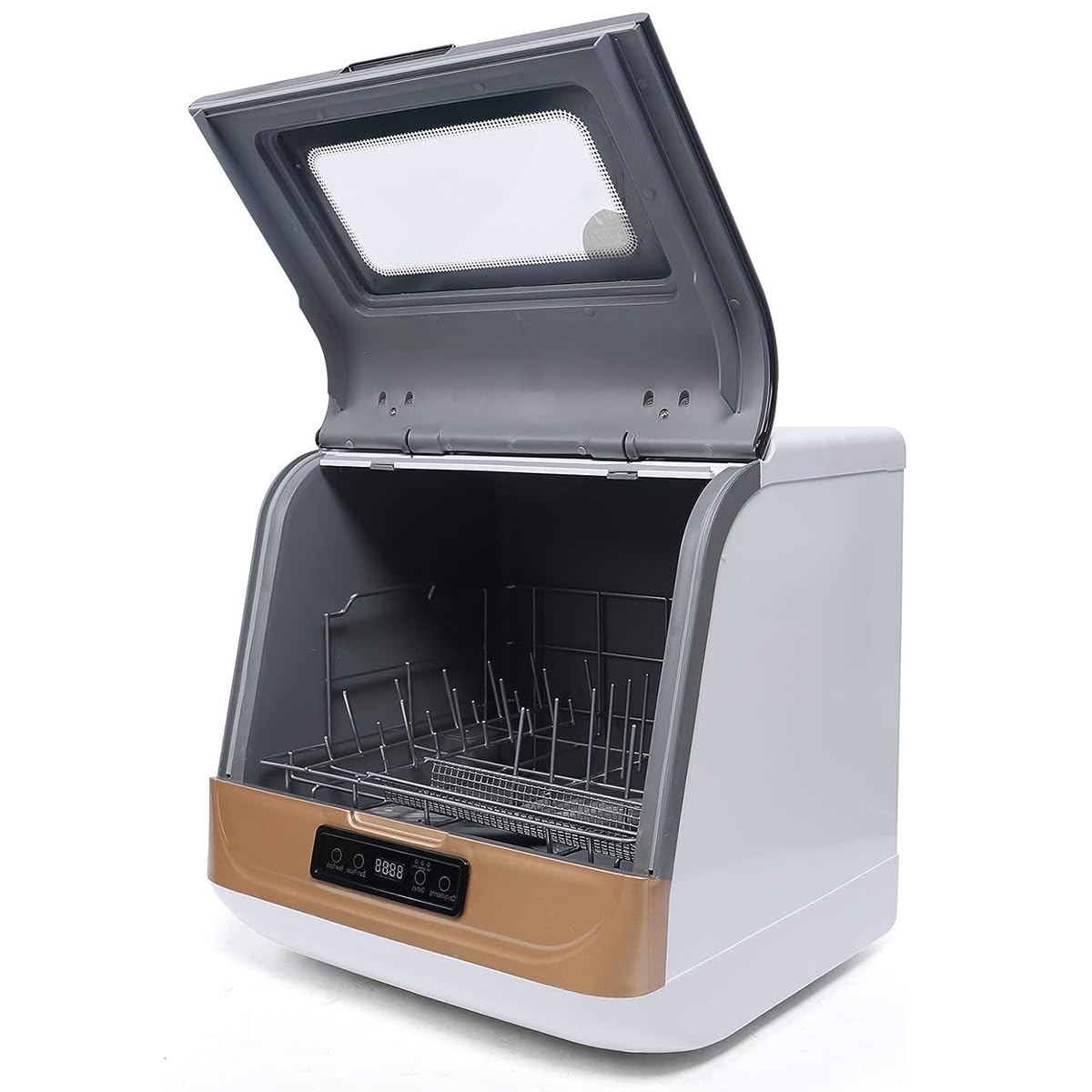 Amazon.com: Portable Countertop Dishwashers 360° Dual Spray 6-Liter ...