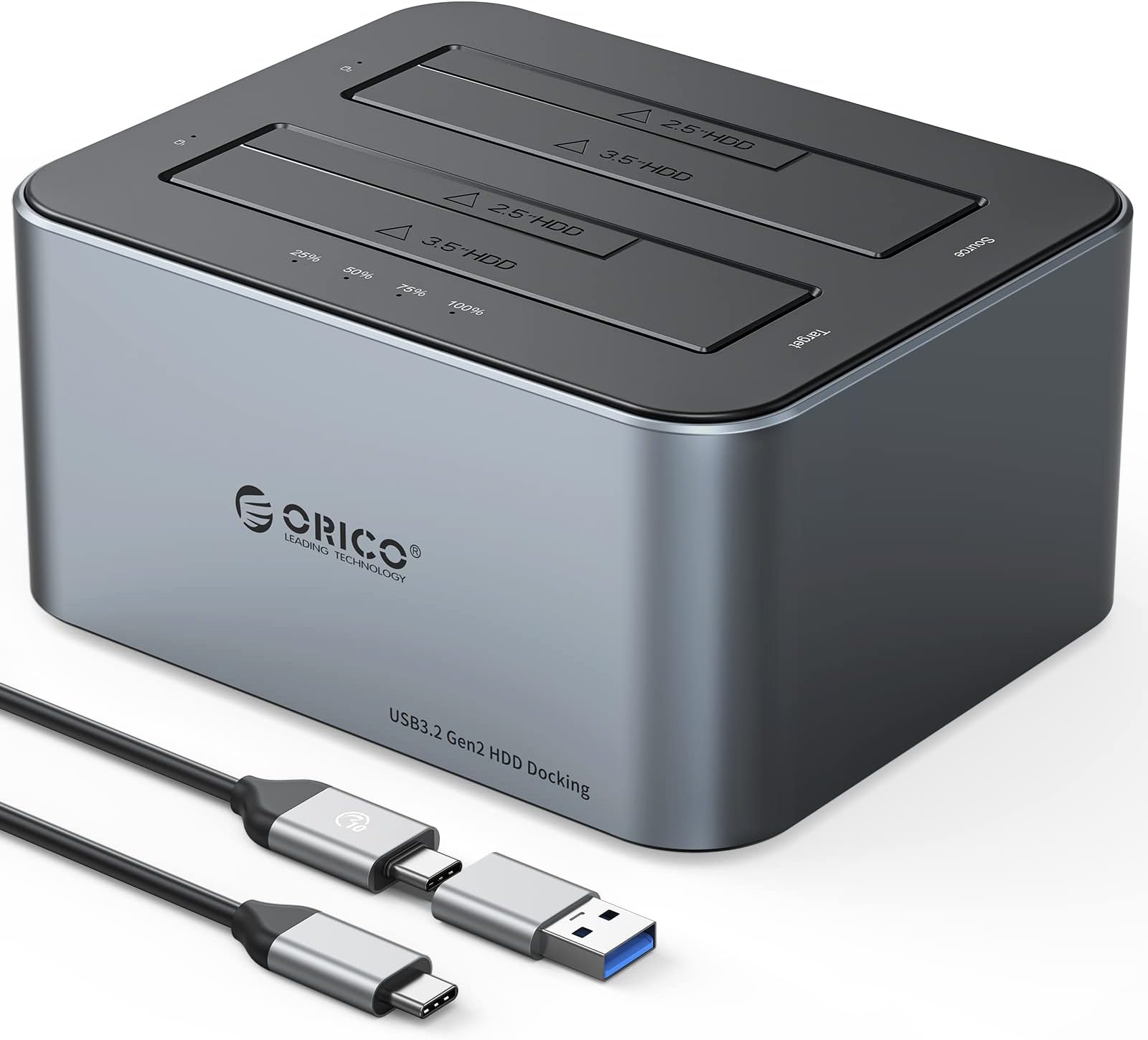 Orico Hard Drive Docking Station With Offline Clone Aluminum Alloy ...