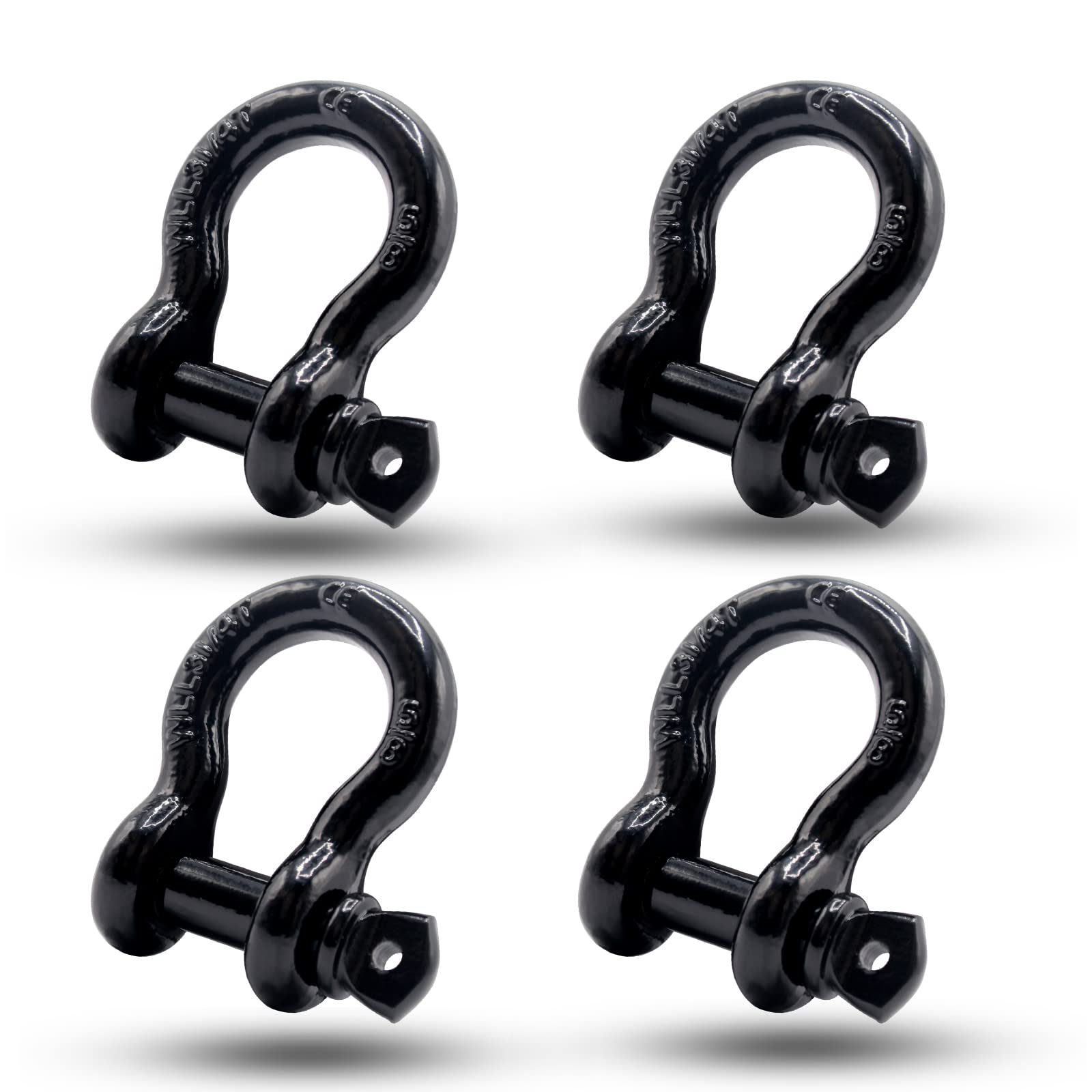 Snapklik.com : Towmavin D Ring Shackles 5/8" Shackles (4 Pack) 42 ...