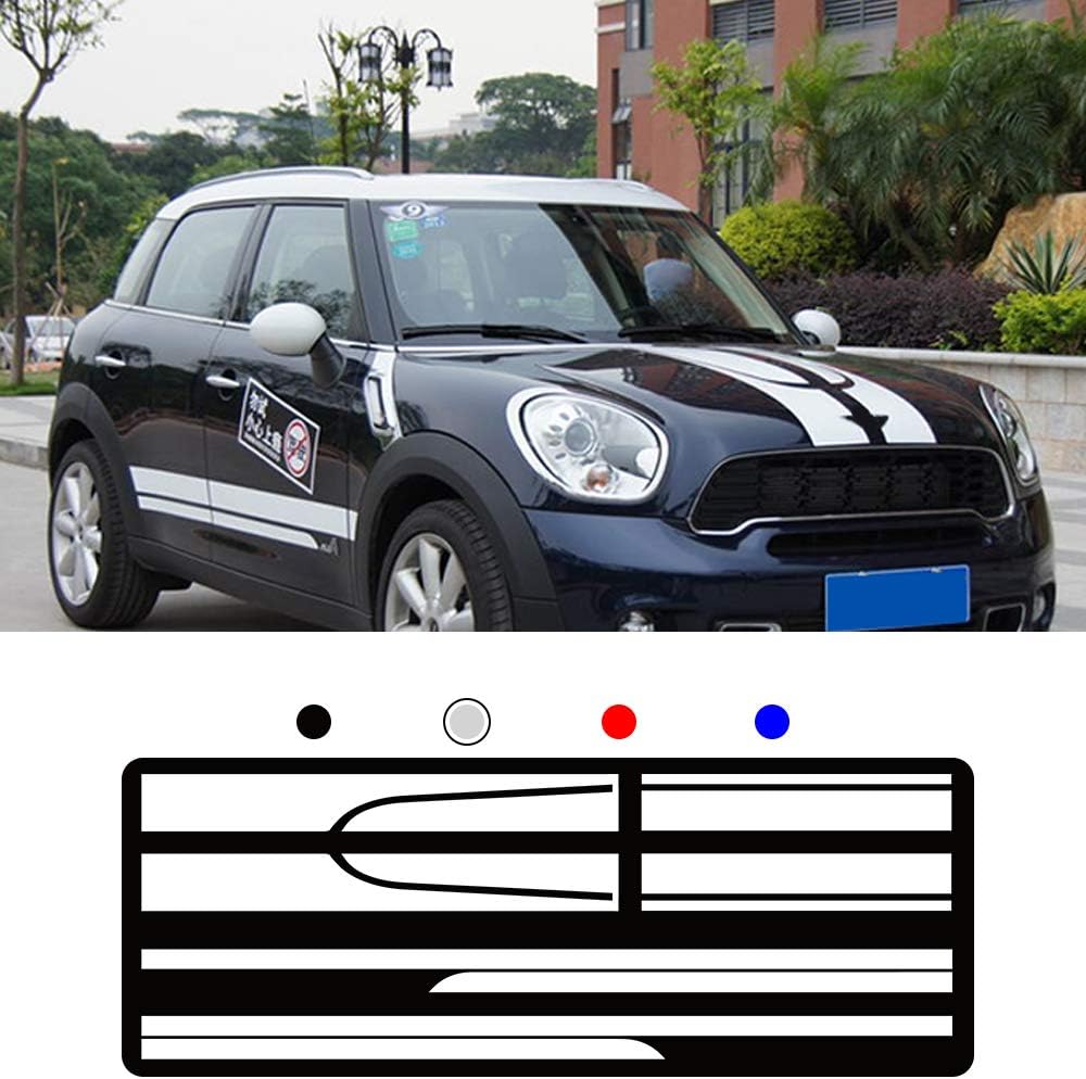 Amazon.com: Optional Colour Vinyl Sports Racing Decal Side Stripes ...
