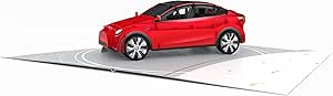Amazon.com : Pop Up 3D Greeting Card for Tesla Model Y New Owners, Fans ...