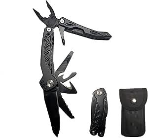12-in-1 Portable Multitool Plier - Lightweight Pocket Tool with Wire ...