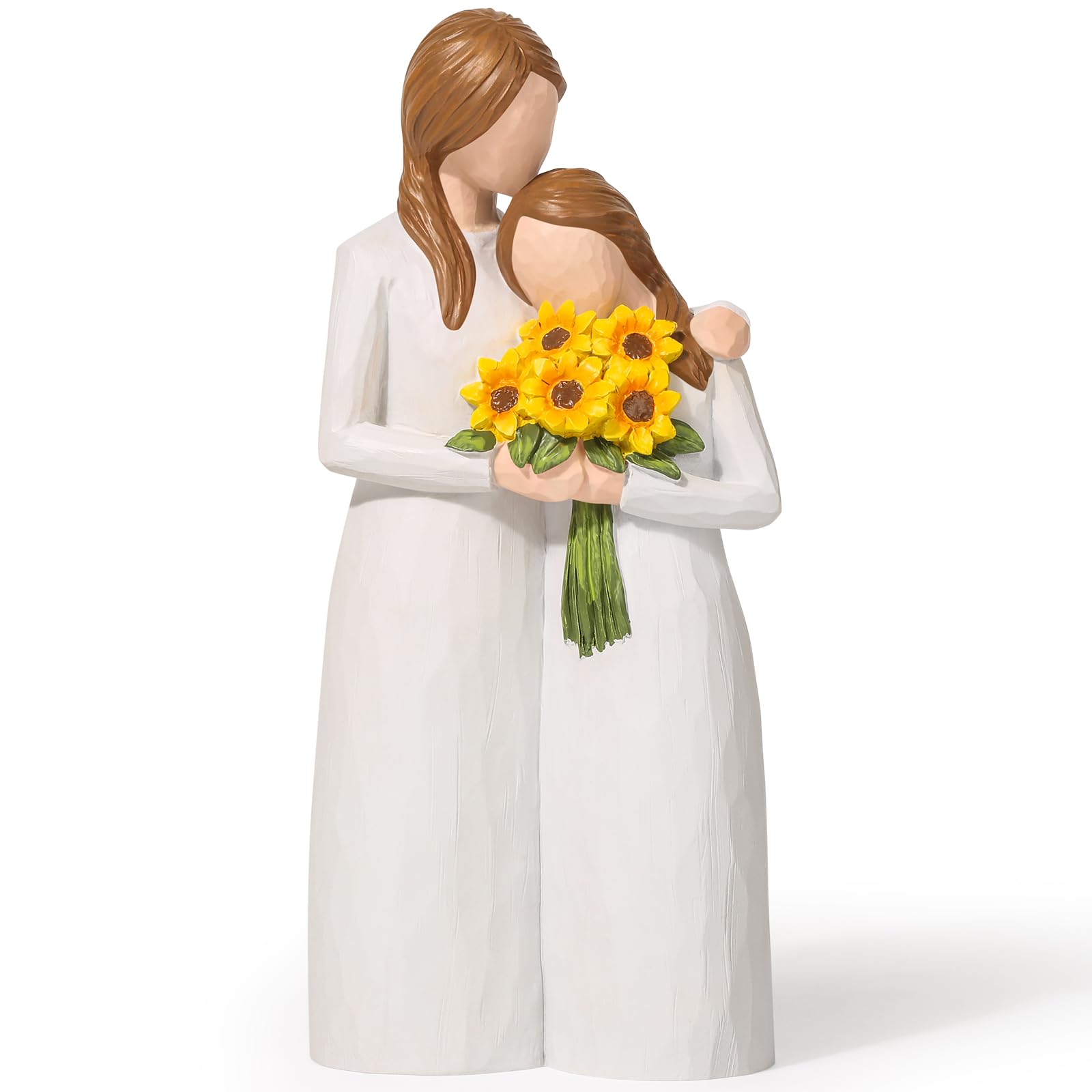Yuideary Gifts for Mom, Sunflower Mother Daughter Figurines, Mother ...