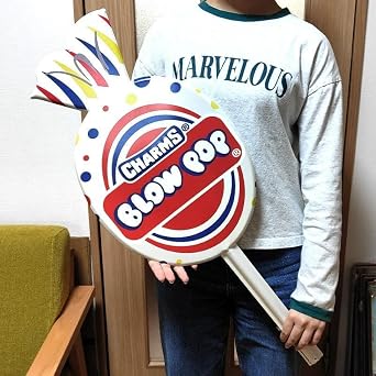 Amazon.co.jp: BLOW POP Tin Sign Embossed Metal Sign Candy Cute Blow Pop ...