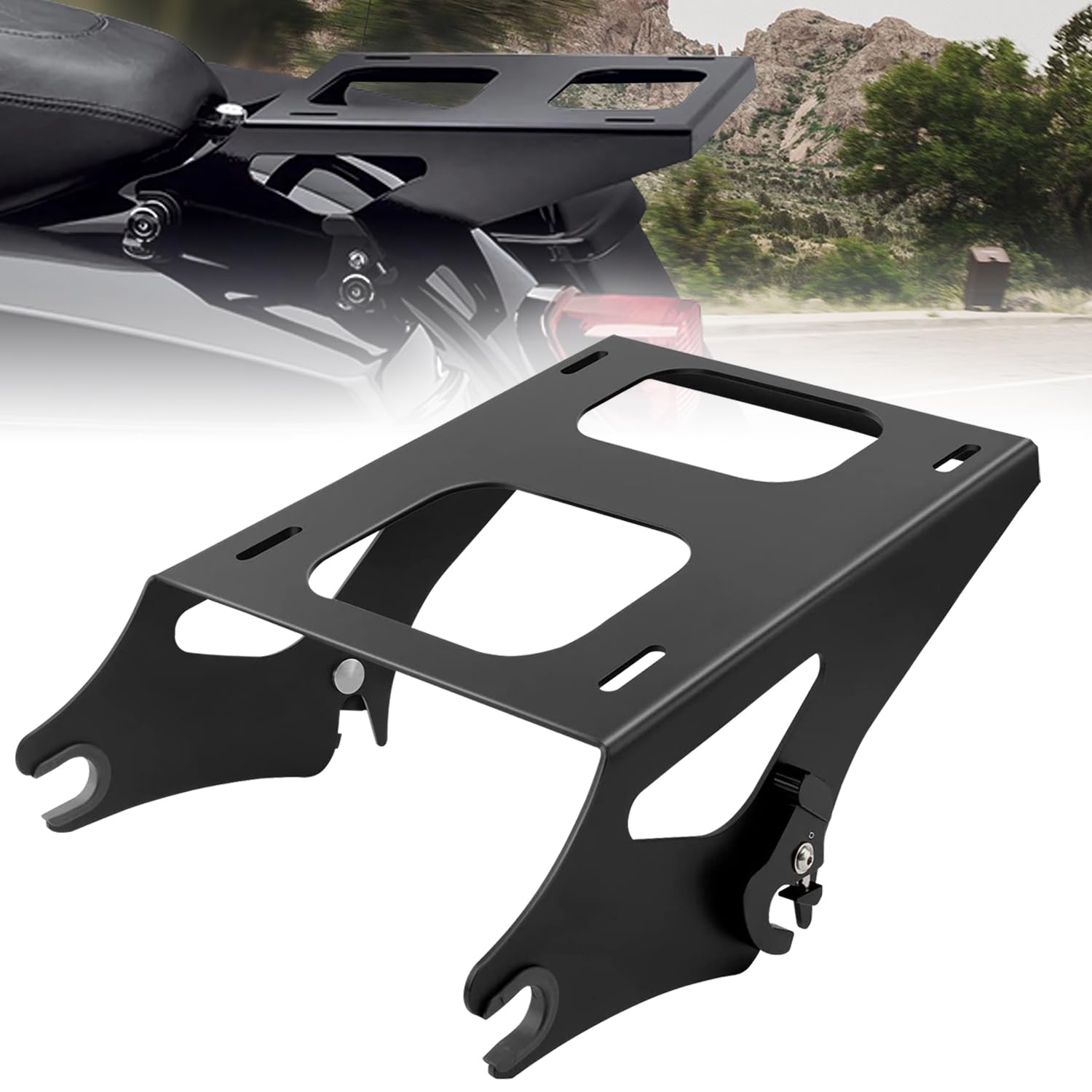 Amazon.com: NIHAO Detachable Two Up Tour Pack Pak Mount Luggage Rack ...