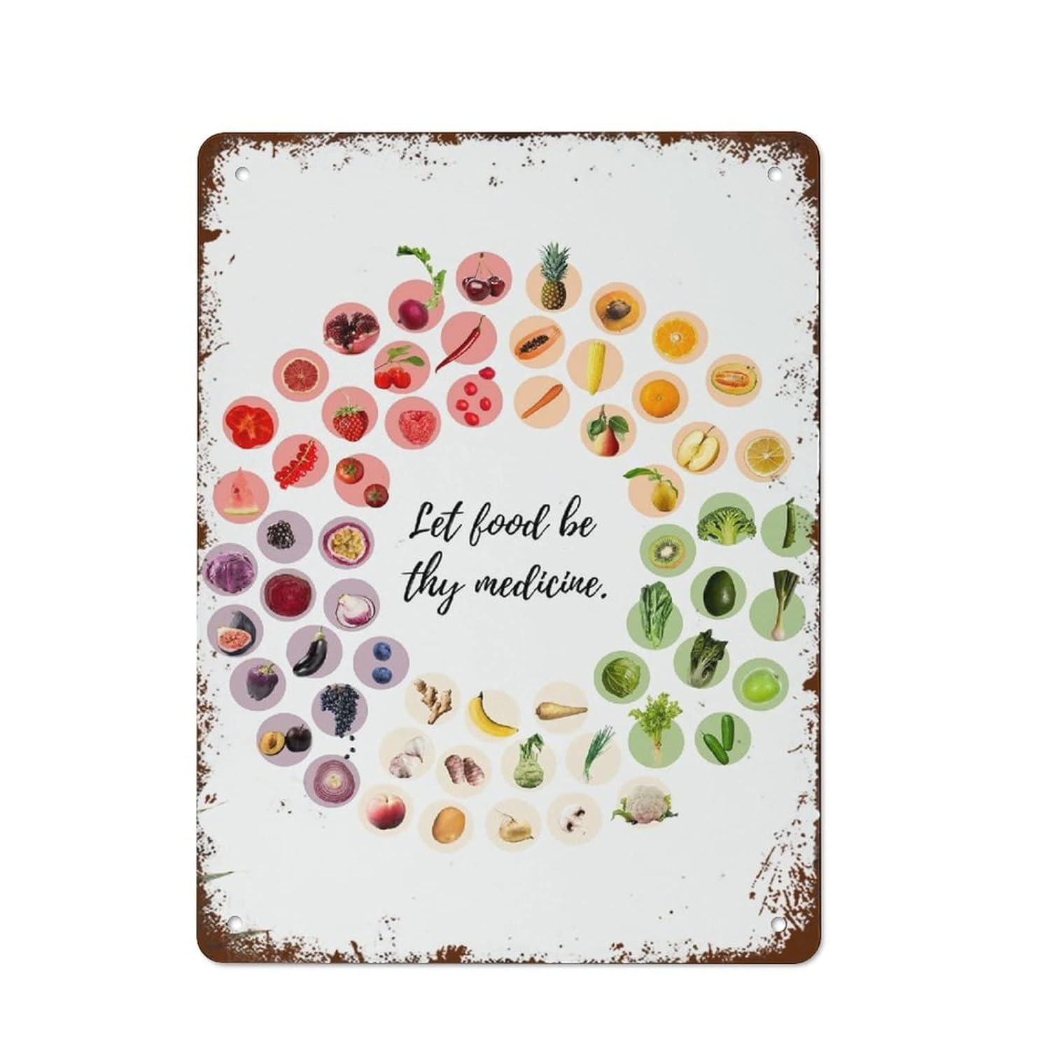 Amazon.com : fmrsok Colorful Fruits and Vegetables Nutrition Poster Art ...