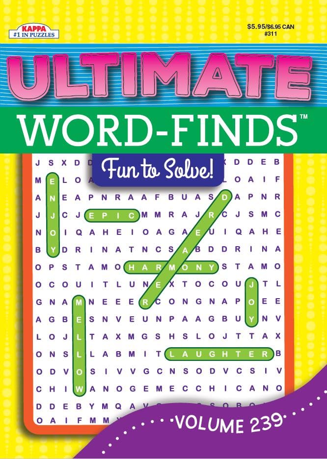 Ultimate Word Find- Large Print Word Search Puzzle Book: Kappa Books ...