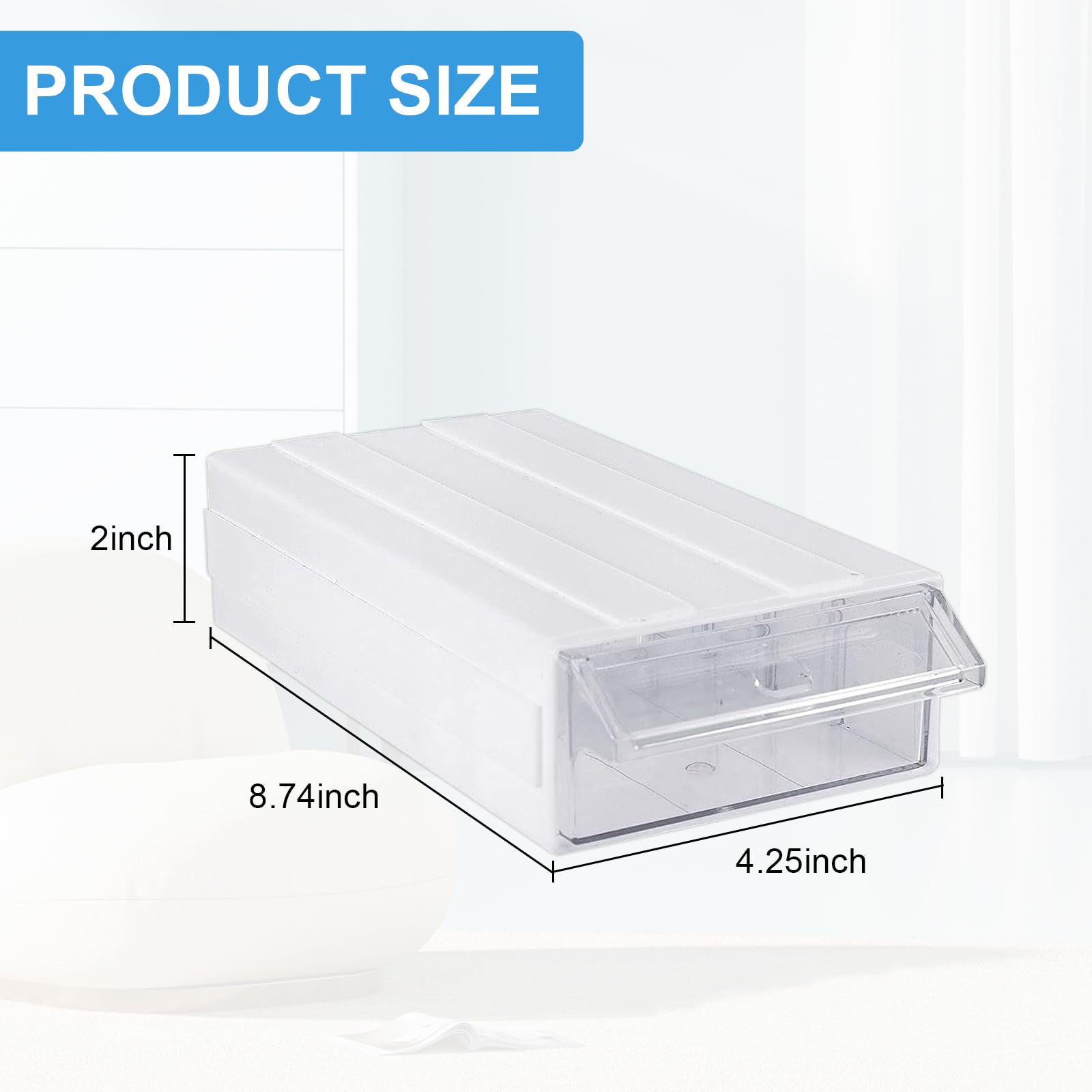 Snapklik.com : Voittozege 9 Pcs Drawer Stacking Storage Cabinet