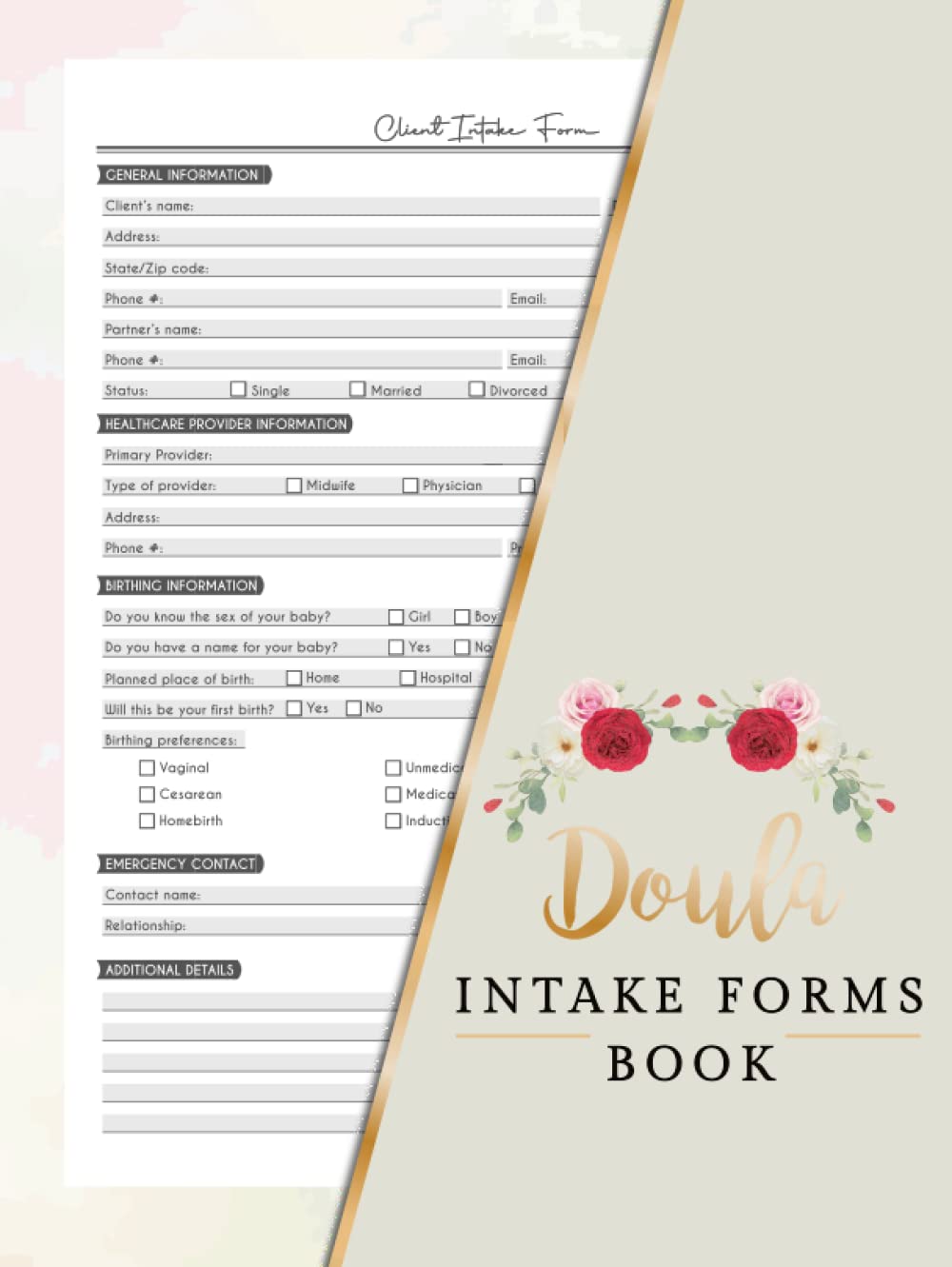 Doula Intake Forms Book Birth Doula Client Intake Form What ...