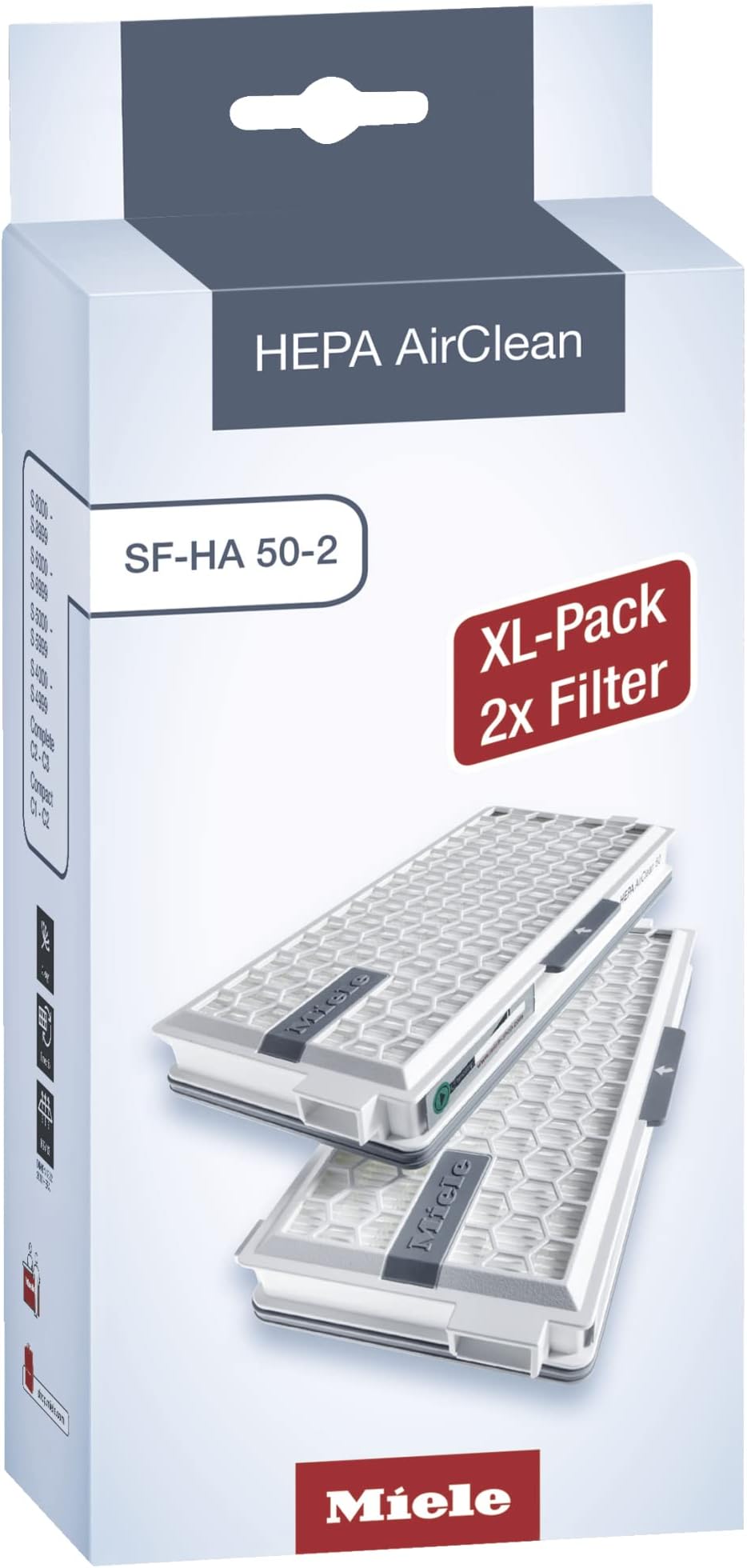 Miele SF-HA 50-2 HEPA AirClean Filters with TimeStrip Indicator, Vacuum ...