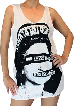 opm-clothing Sex Pistols UK punk rock band Tank top Singlet mini dress ...