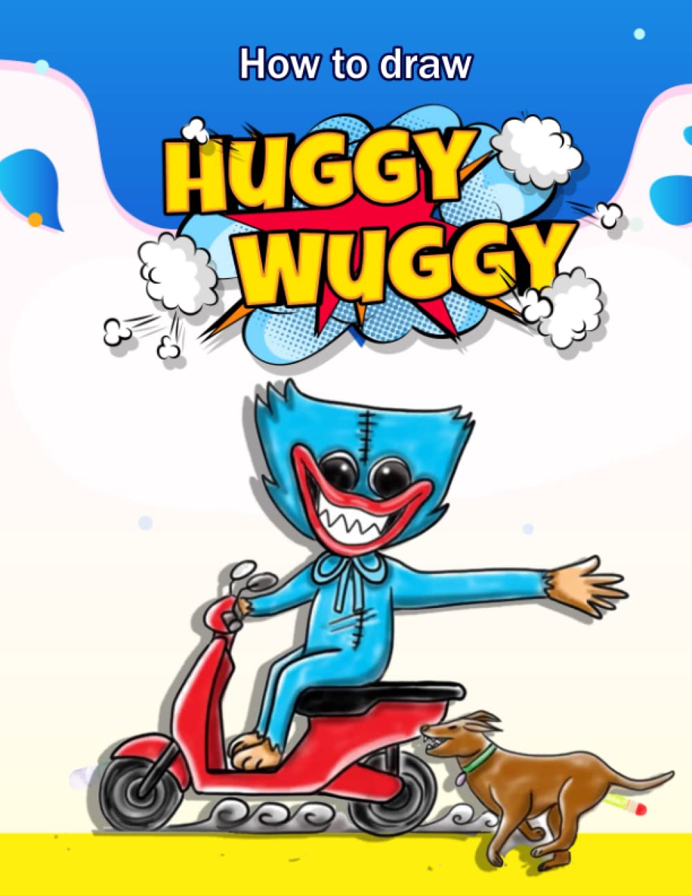 How To Draw Huggy Wuggy Puppy Playtime Book Fnf Easy | Desertcart Japan