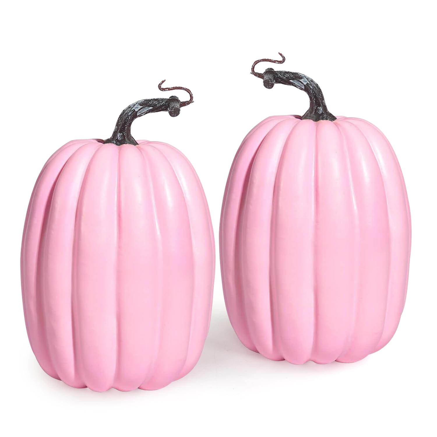 Amazon.com: Artmag 8 Inch Large Artificial Pumpkins, 2PCS Big Pink ...