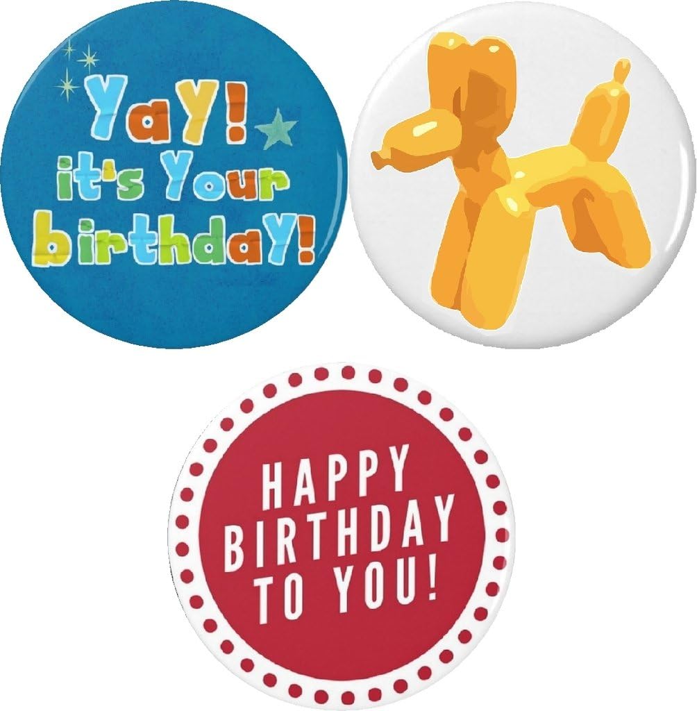 Amazon.com: Set 3 Yay! it's Your birthday! Party Celebrate Animal ...