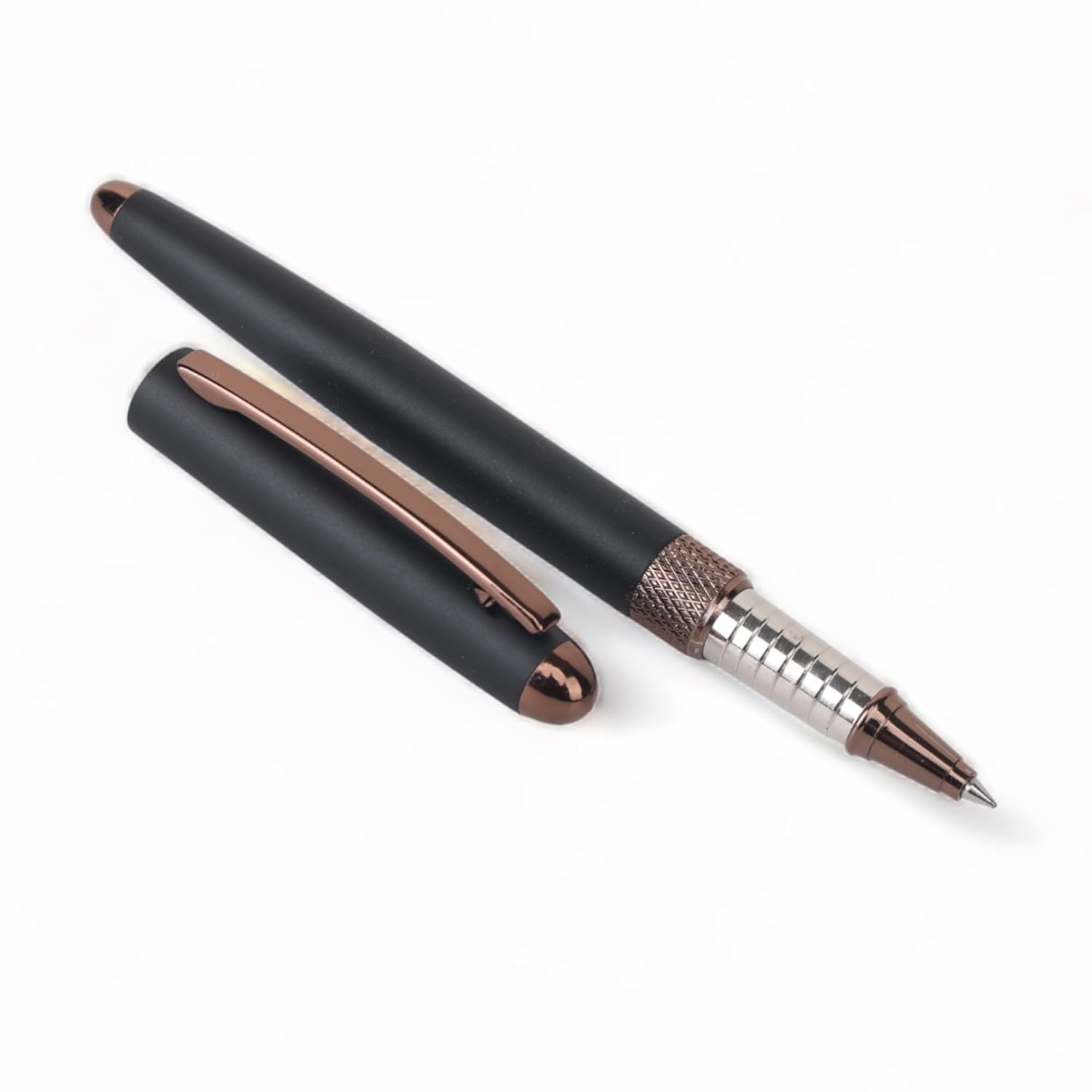 crewtone 20428 Luxury Matt Finish Black Color Metal Body Roller Ball ...