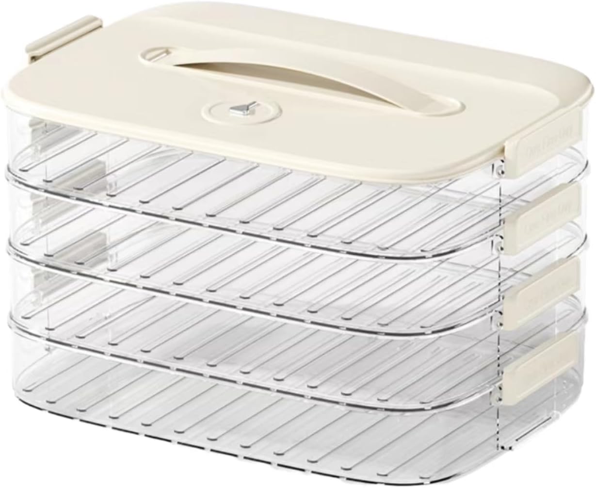 Amazon.com: LOEZ 4-Layer Food Storage Container, Stackable Snack ...