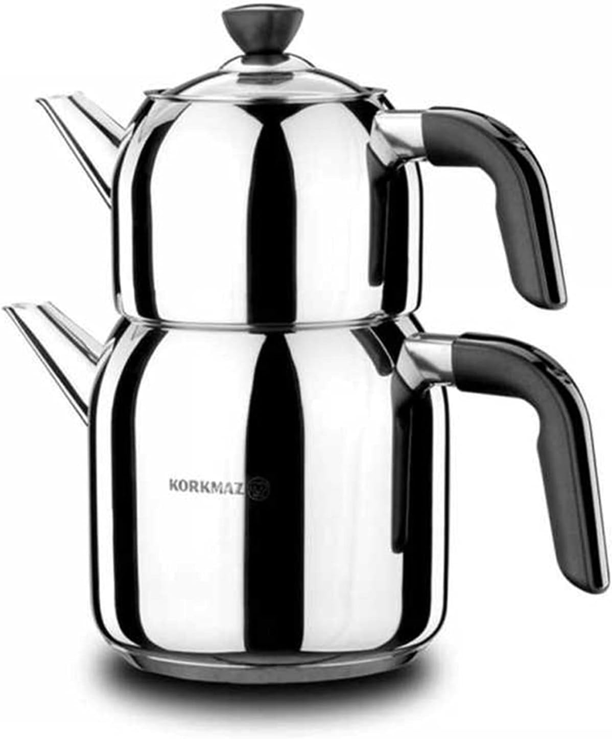 Amazon.com: korkmaz Turkish Teapot 18/10 Stainless Steel 3.6 Litre ...