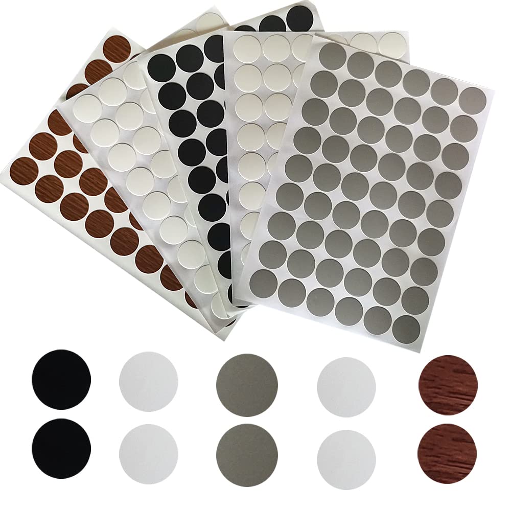 ZiftMART Adhesive Screw Stickers, Dustproof Screw Hole Sticker, 21mm ...