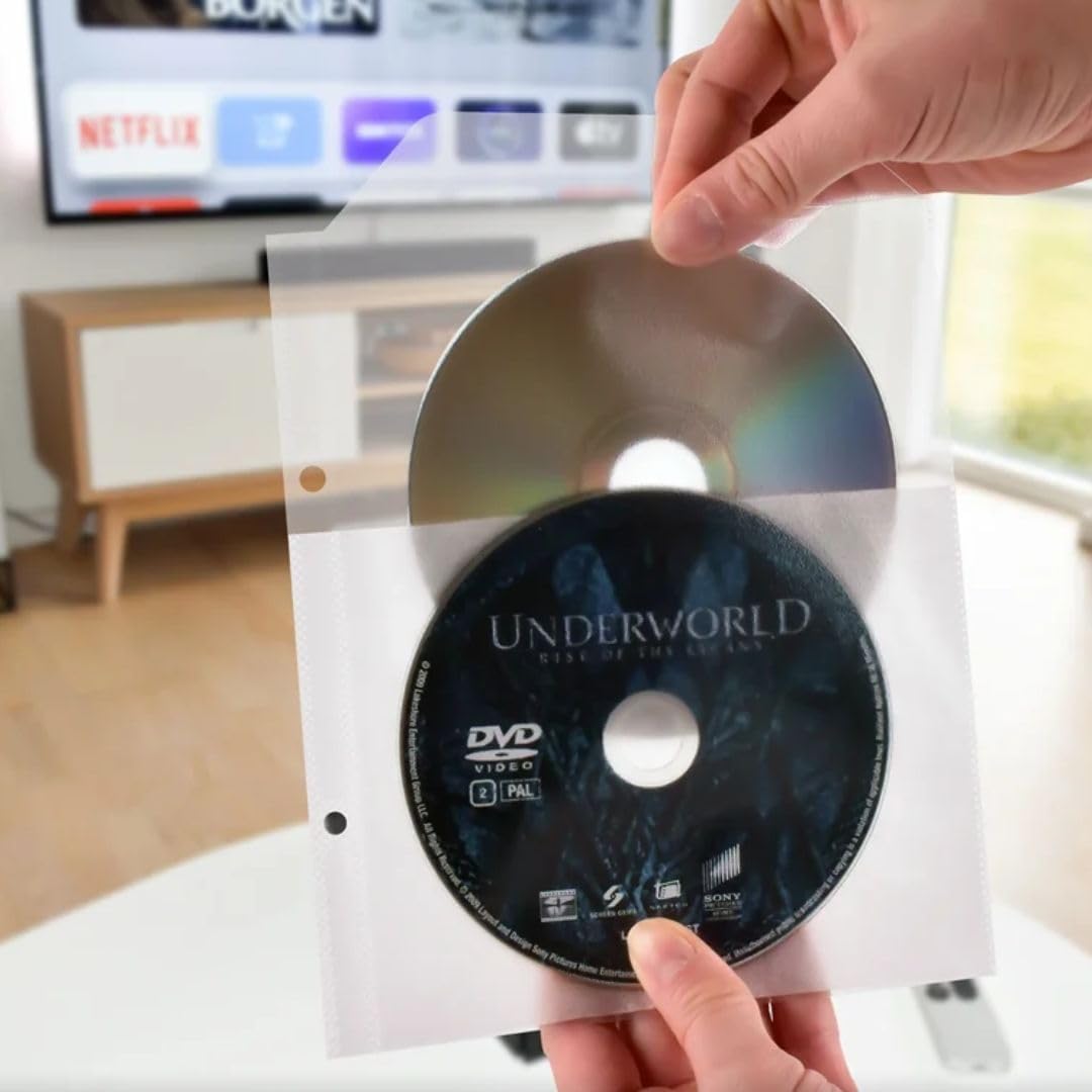 Amazon.com: DVD Bundle Kit - DVD Protective Storage Sleeves (50/PK ...
