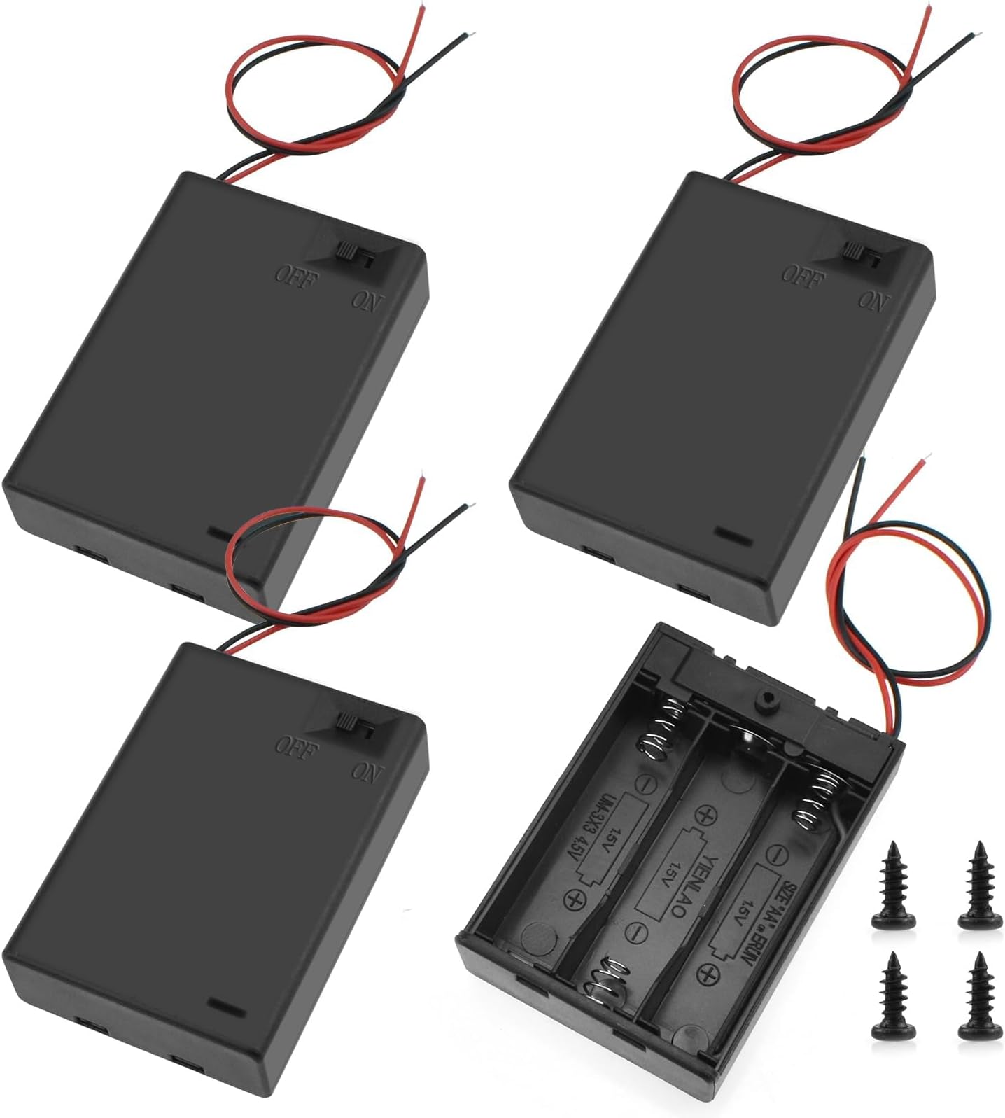 Amazon.com: Jex Electronics Waterproof Three/3X/Triple AA Battery ...